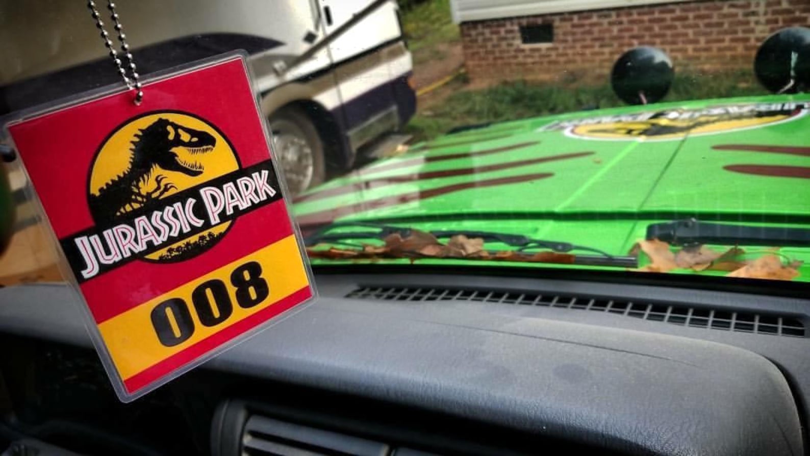 Custom Jurassic Park Vehicle Mirror Tag - Etsy UK