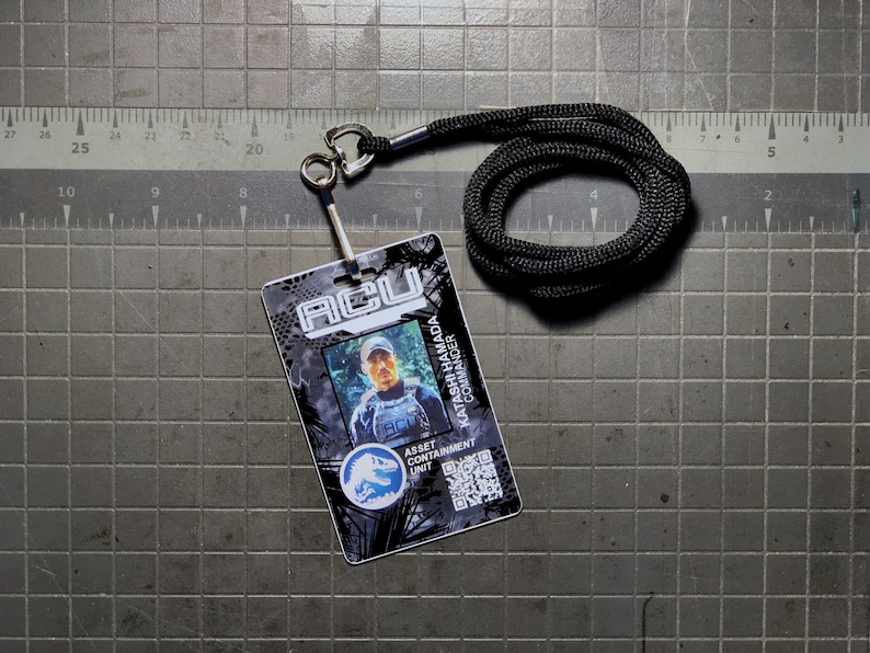 Jurassic World ACU Custom Photo ID Badge - Etsy
