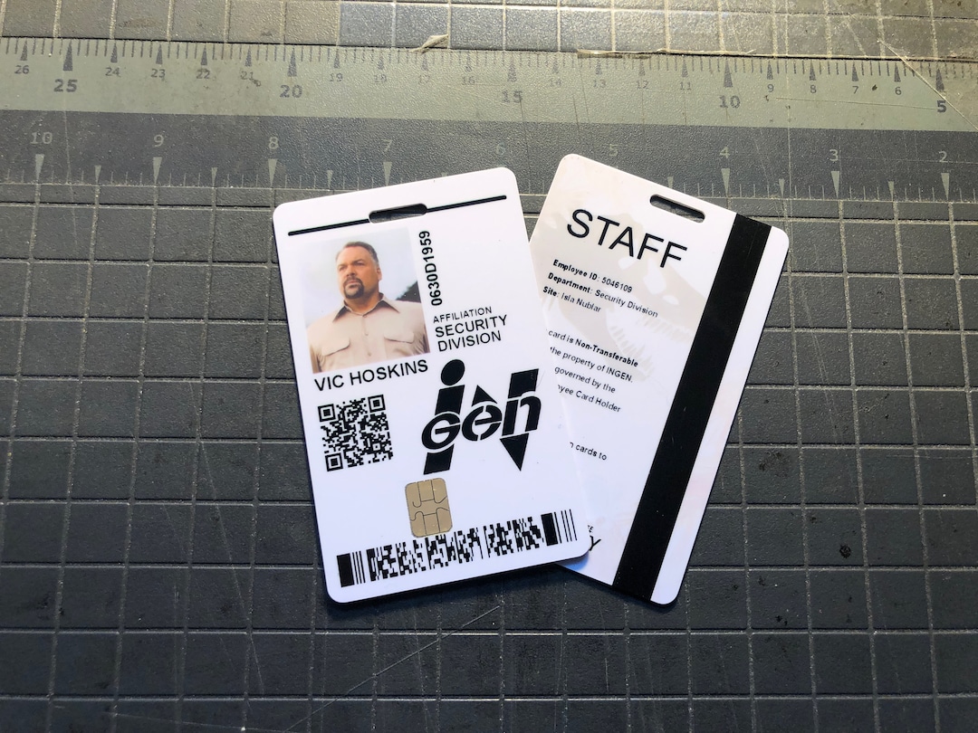 Jurassic World Ingen Security Custom Photo ID Badge - Etsy