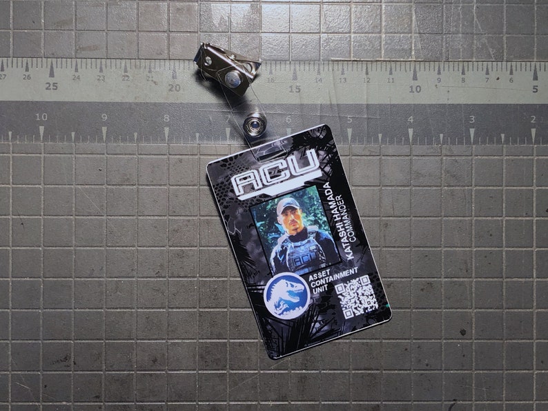 Jurassic World ACU Custom Photo ID Badge - Etsy