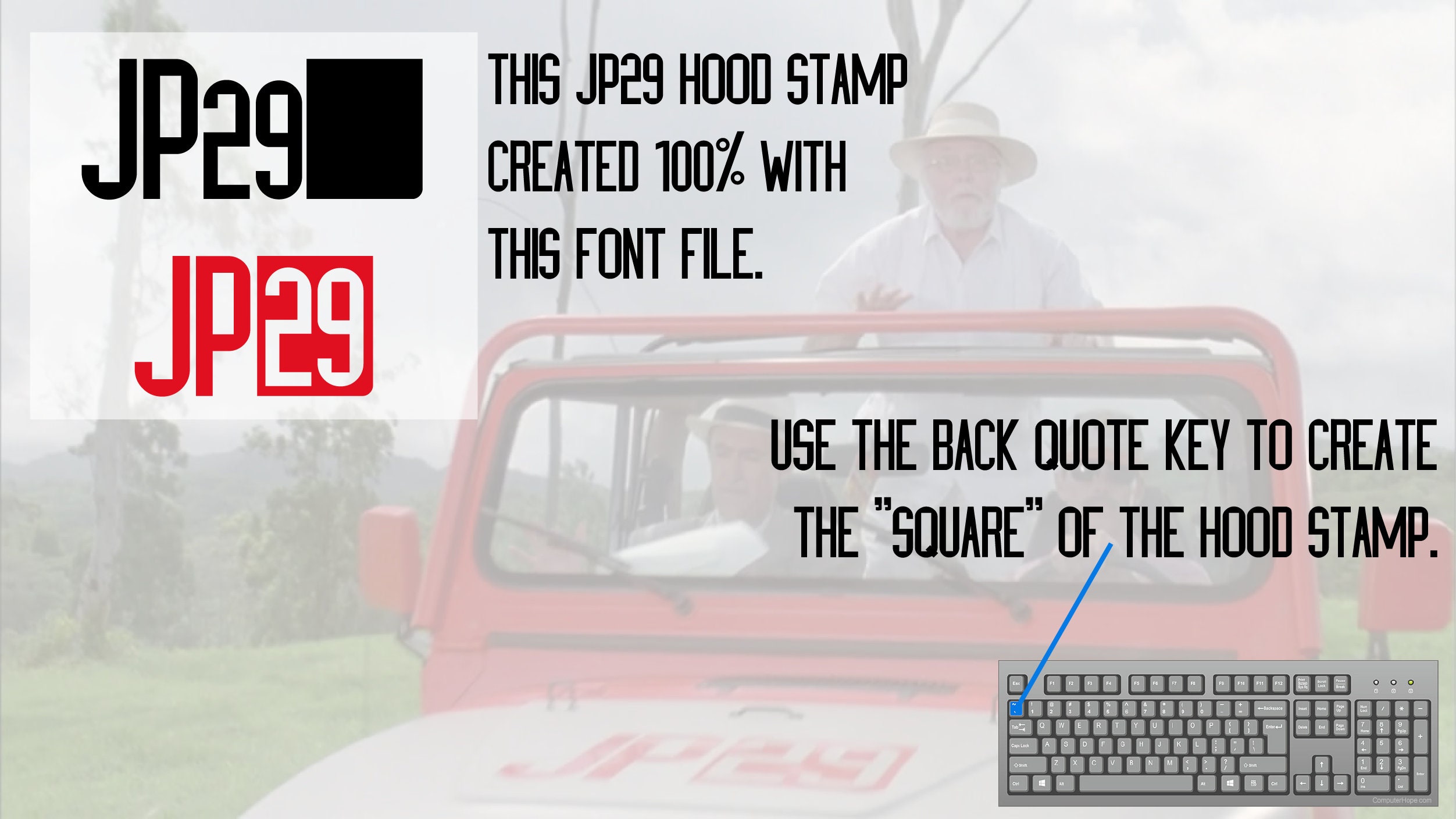 Hammond Sans Serif - Jurassic Park Jeep Font .ttf - Etsy Australia
