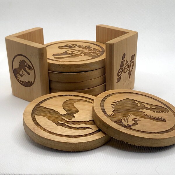 Dinosaur Coaster - Etsy