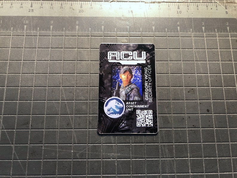 Jurassic World ACU Custom Photo ID Badge | Etsy