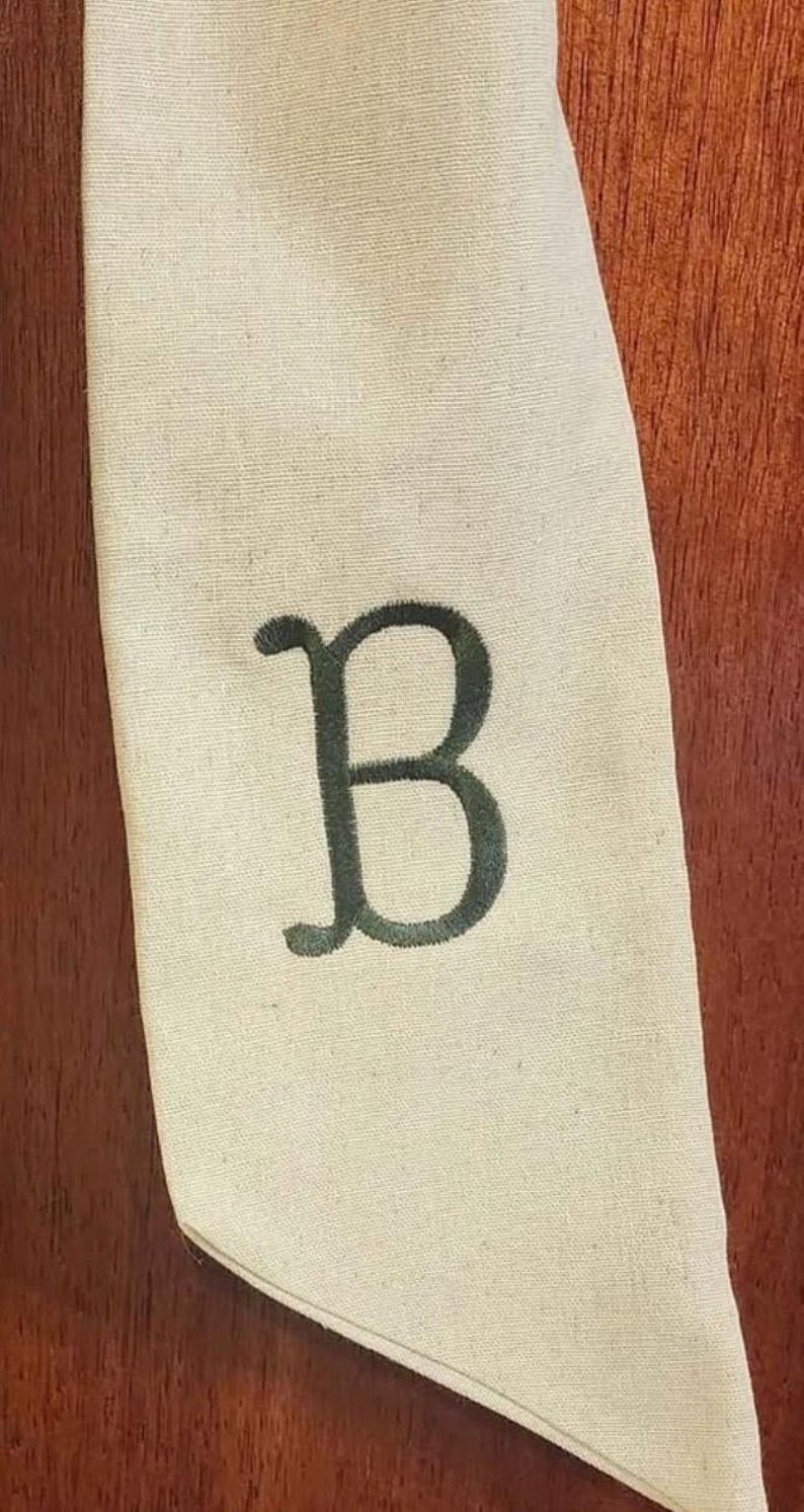 Embroidered Magnolia Welcome Wreath Sash - Etsy