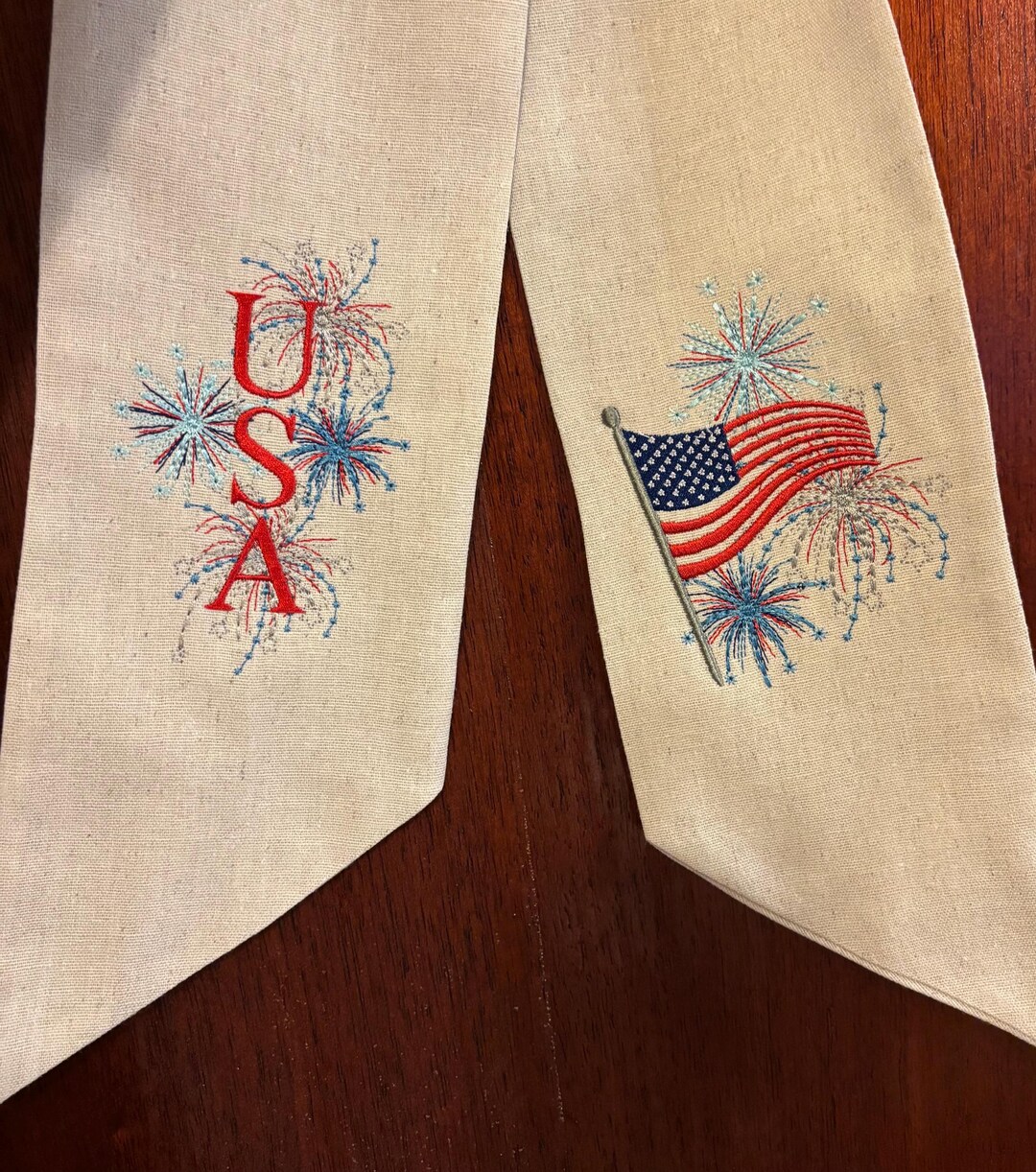 Embroidered Patriotic Welcome Wreath Sash - Etsy