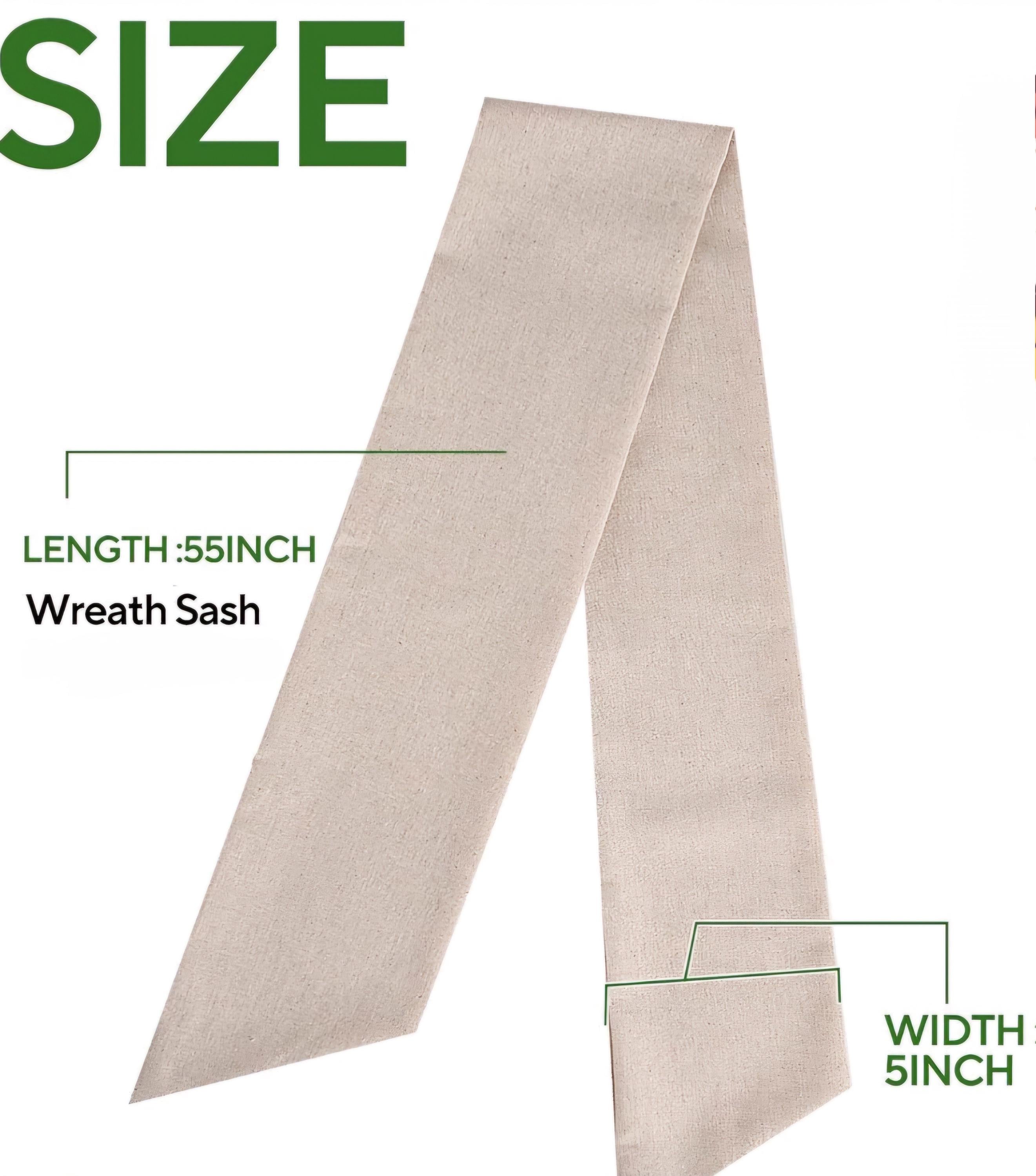 Embroidered Magnolia Welcome Wreath Sash - Etsy
