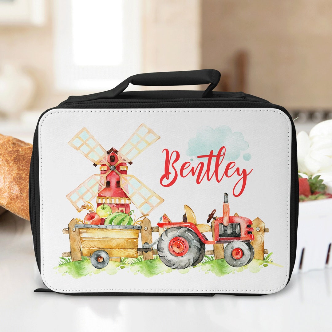 Red Tractor Back to School Lunch Box, Toddler Snack Box, Farm Insulated ...