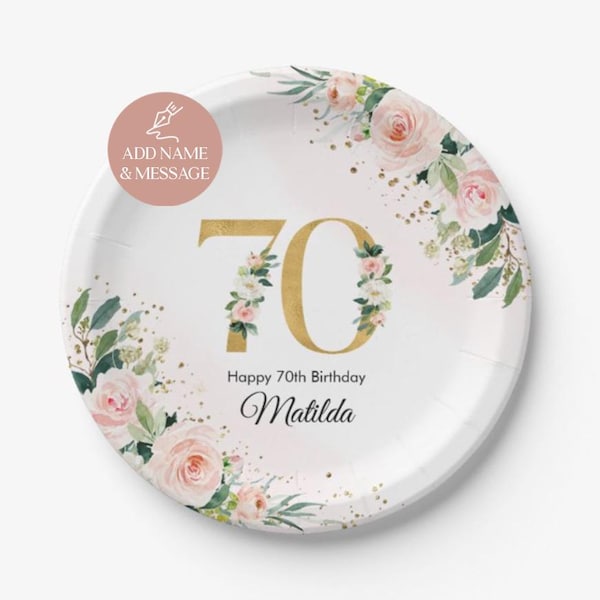 Peach Paper Plates - Etsy