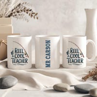 Personalised Teacher Mug, Rainbow Design, Teachers Name Mug/cup, Coffee ...