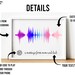 Personalized Sound Wave Photo, PLAYABLE QR CODE, His Gift, Her Gift ...
