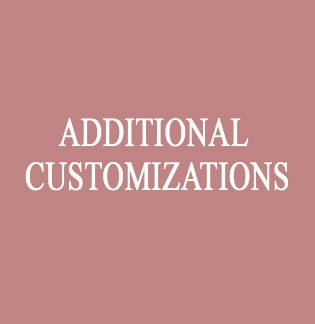 Additional Customizations for Adversity Gifts - Etsy