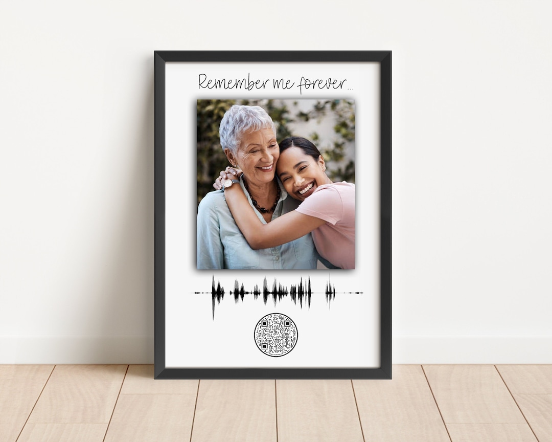 Soundwave Art Qr Code, Voice Recording Gift, Personalized, Labor Day ...