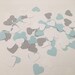 Blue/white/grey Heart Confetti - Etsy