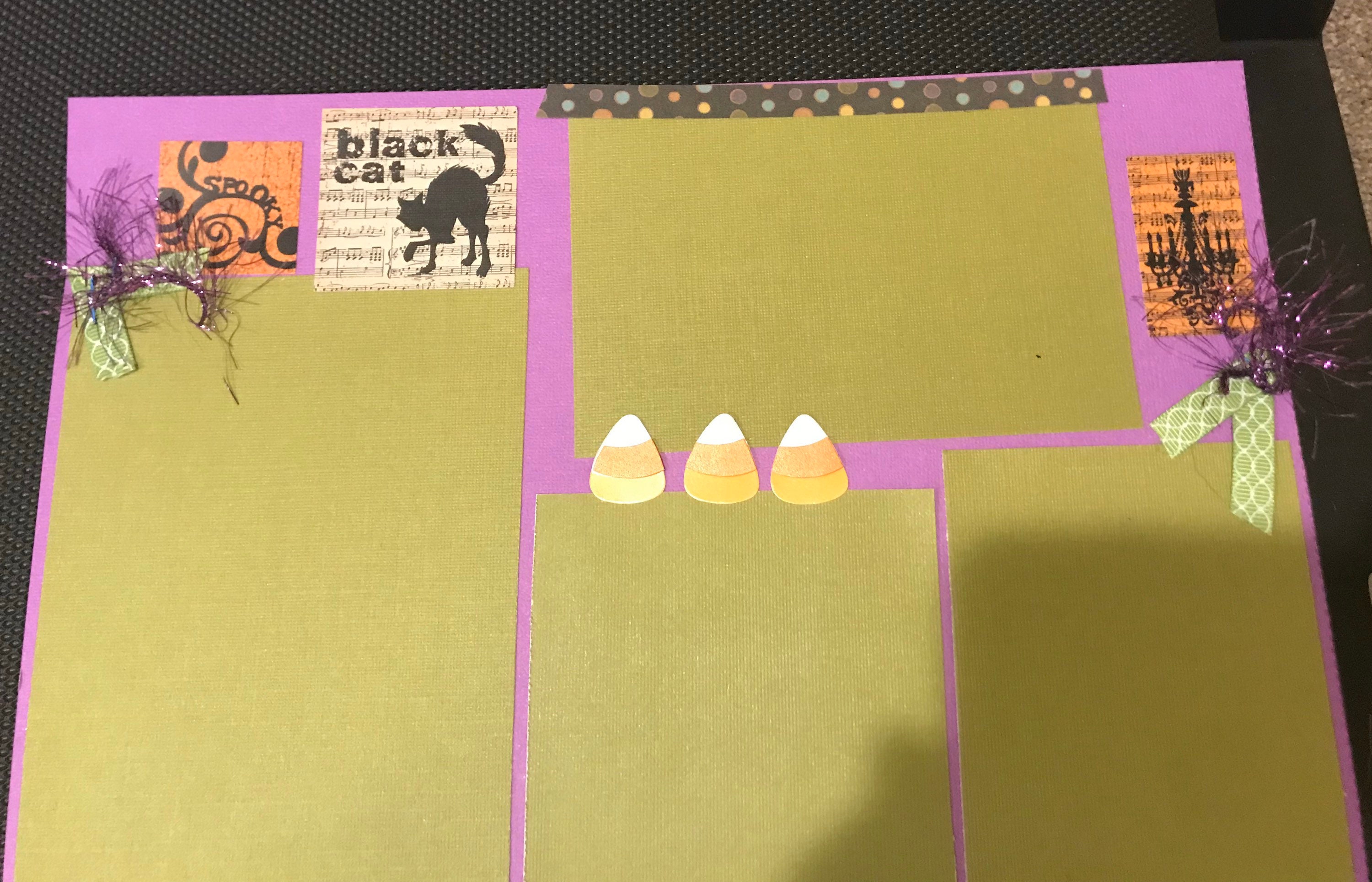 Halloween Scary, Haunted House . Spider Premade 12x12 Page Layout - TWO ...