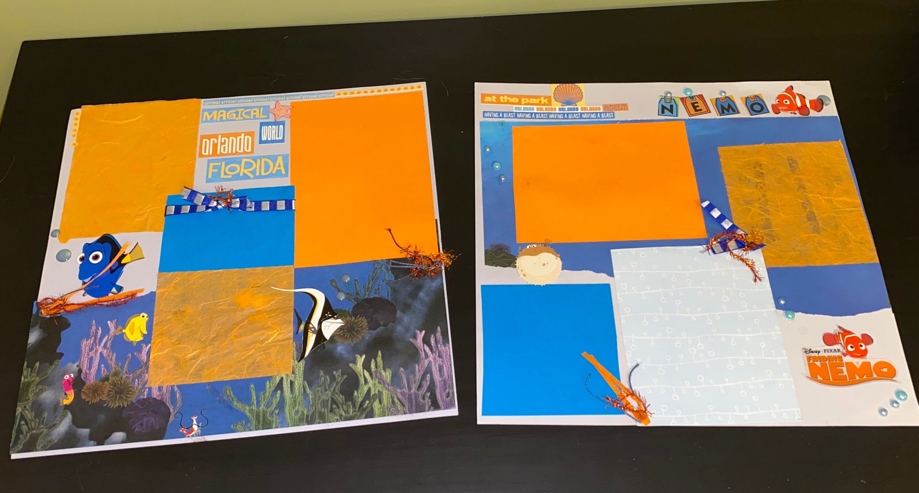 Nemo/ Finding Nemo Florida Vacation Premade 12x12 Page Layout TWO PAGE ...