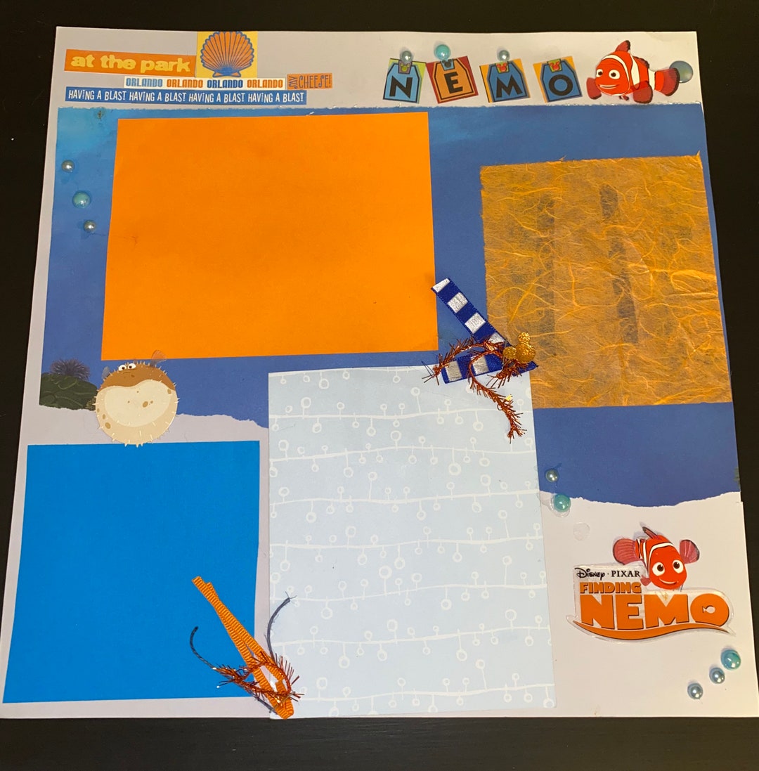 Nemo/ Finding Nemo Florida Vacation Premade 12x12 Page Layout TWO PAGE ...