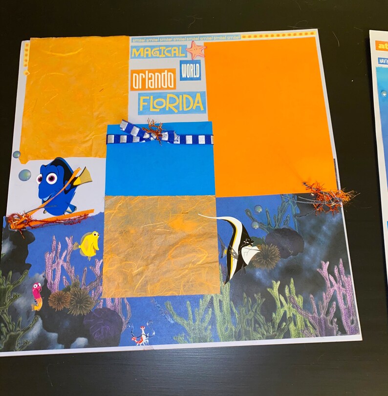 Nemo/ Finding Nemo Florida Vacation Premade 12x12 Page - Etsy