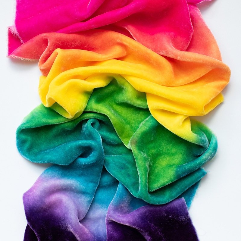 Hand Dyed Jacquard Fabric - Etsy