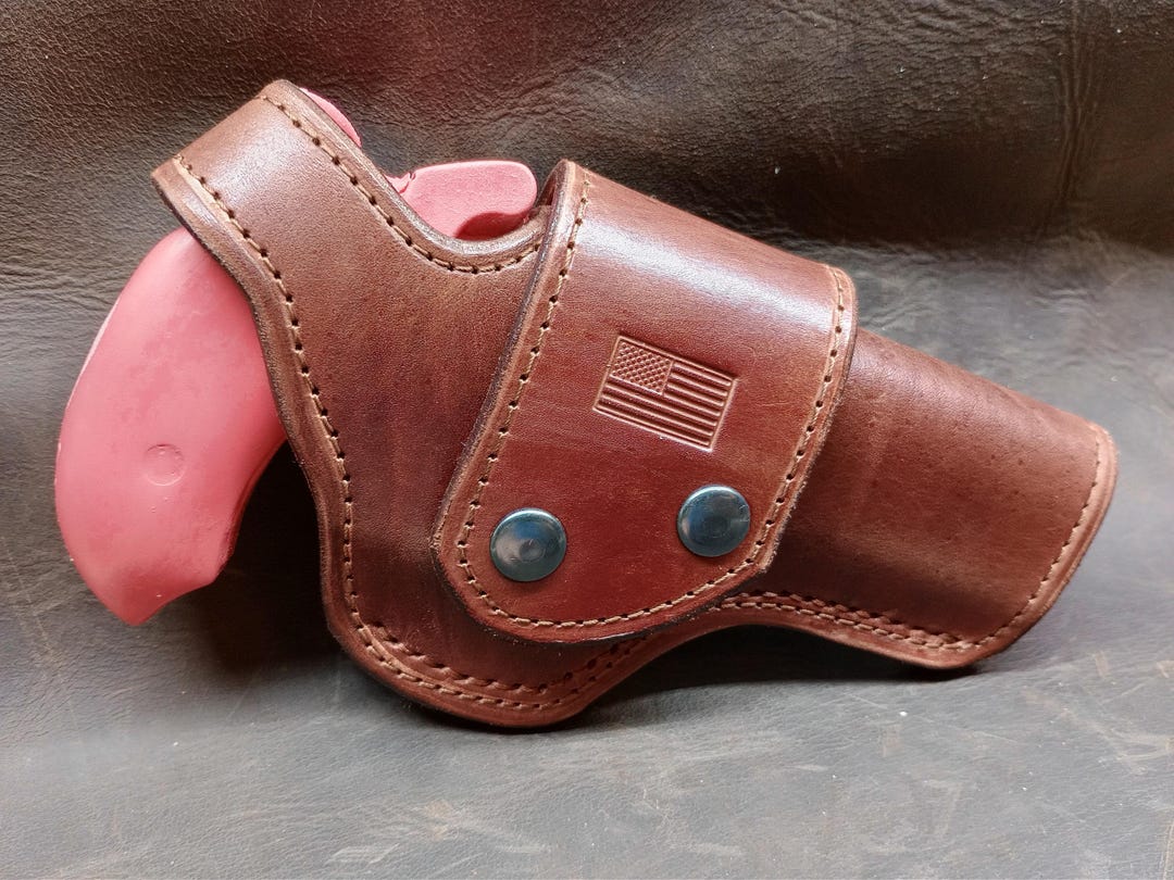 Bond Arms Derringer 6 Inch Barrel Leather Holster: Cross Draw, Thumb ...