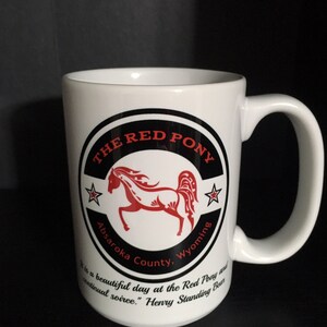 The Red Pony Ceramic 15oz Mug Inspired by the Longmire Television Show ...