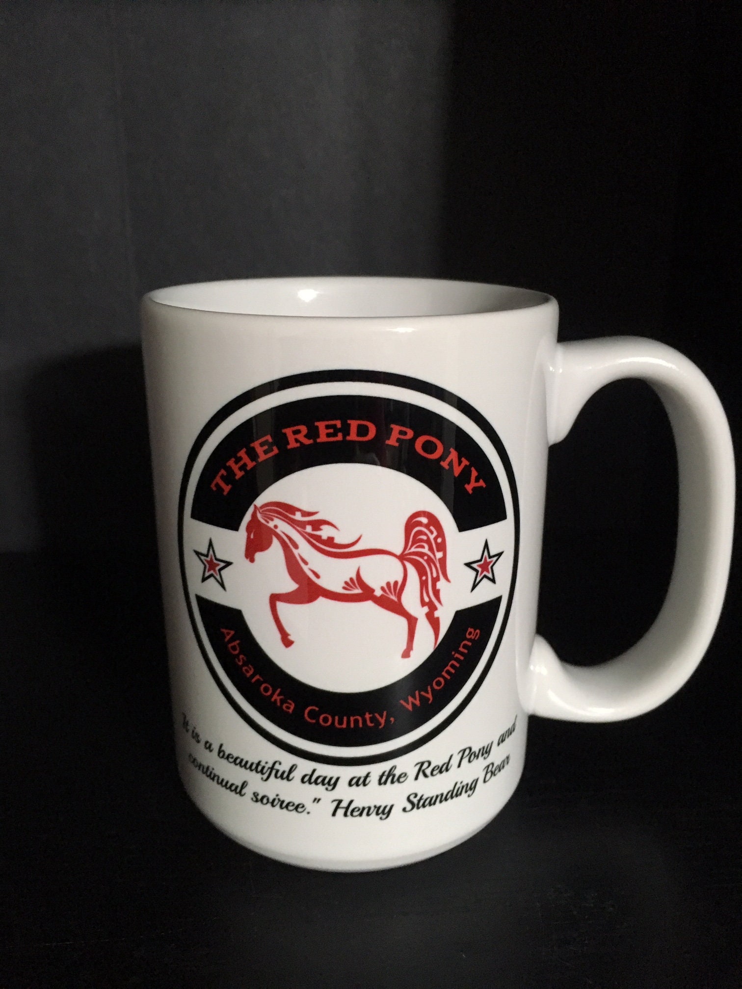 The Red Pony Ceramic 15oz Mug Inspired by the Longmire Television Show ...