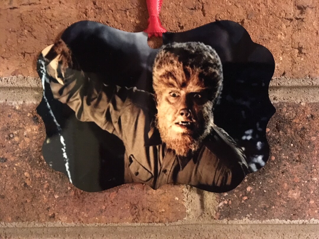 The Wolf Man Aluminum Christmas Ornament Wolfman Colorized!! - Etsy