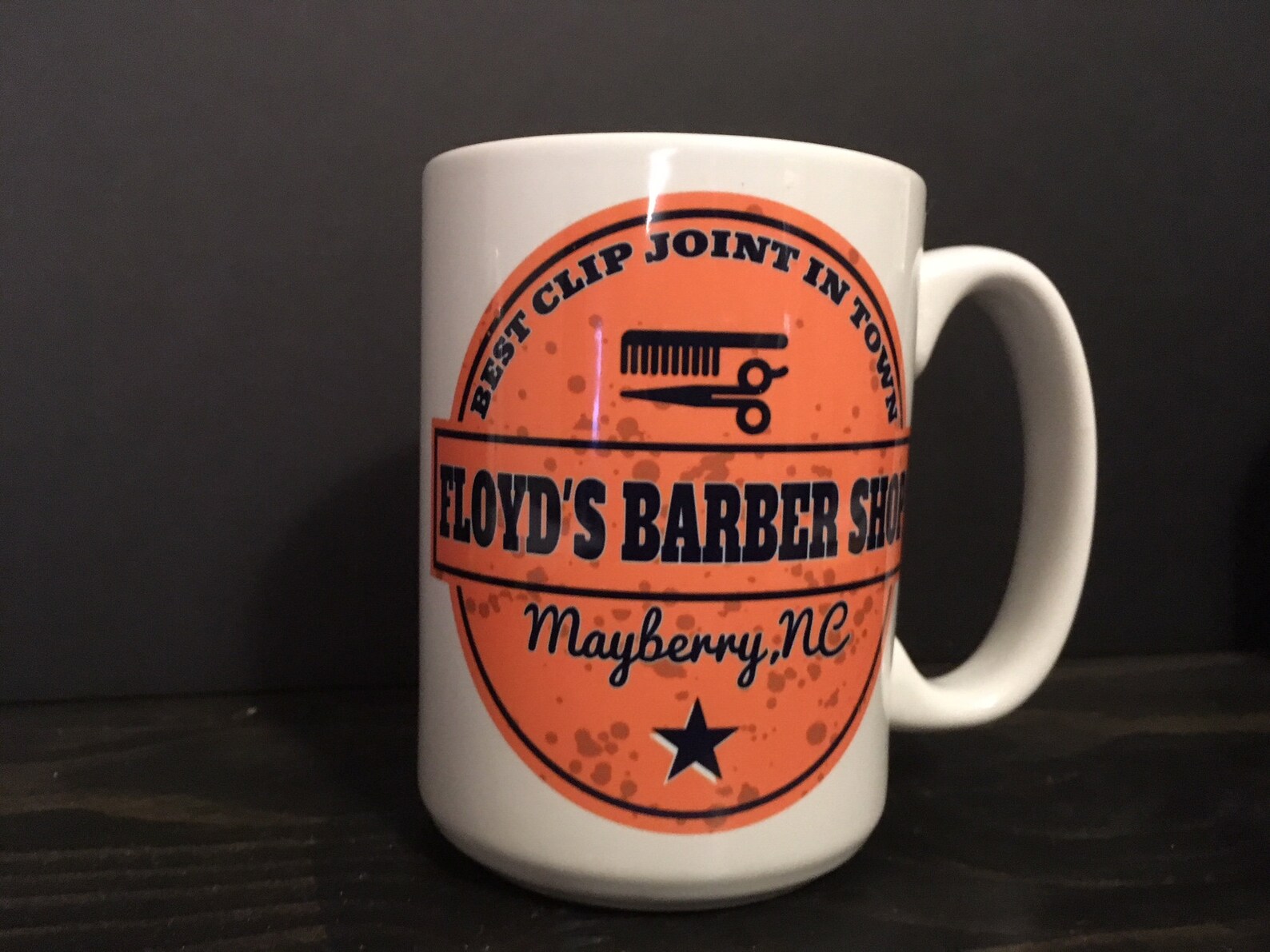 Floyd's Barbershop 15 Oz Ceramic Mug Inspired by the Andy Griffith Show ...