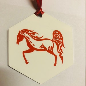 Longmire Henry Standing Bear Red Pony Aluminum Christmas Ornament ...
