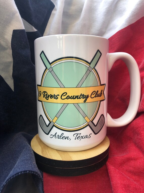 King of the Hill Inspired 9 Rivers Country Club 15oz Ceramic - Etsy