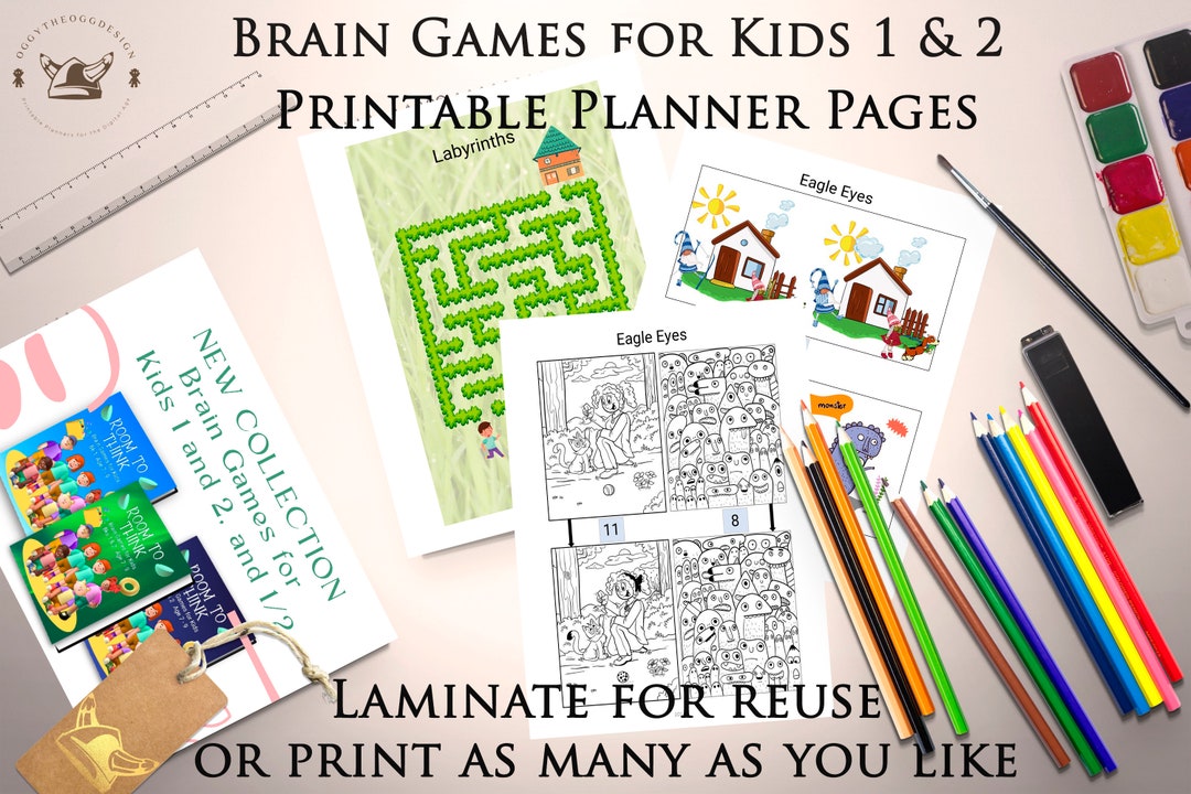 PRINTABLE Activities for Kids 7+, Downloadable Book With Printable ...