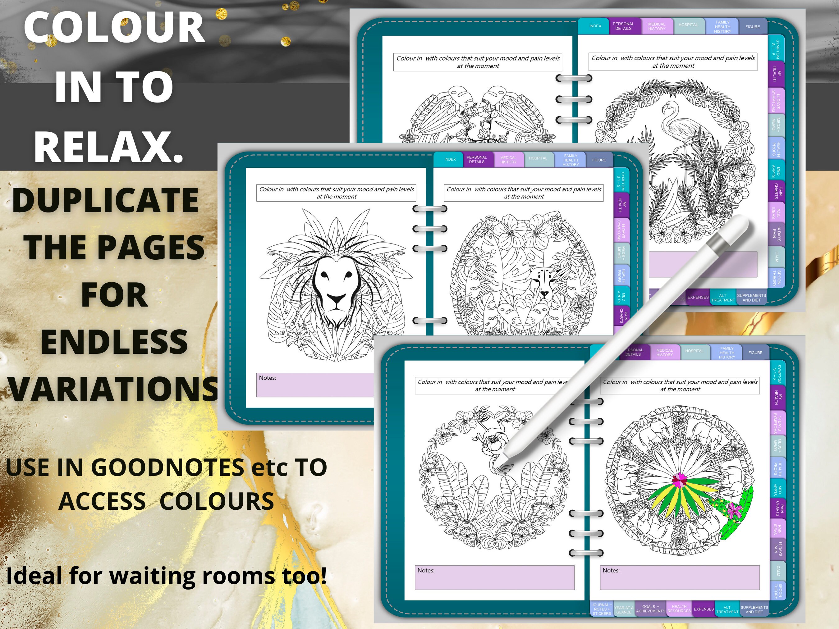 Digital Pain Planner: 24 Hour Record, Fibromyalgia, Chronic Pain (PDF ...