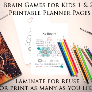 PRINTABLE Activities for Kids 7+, Downloadable Book With Printable ...