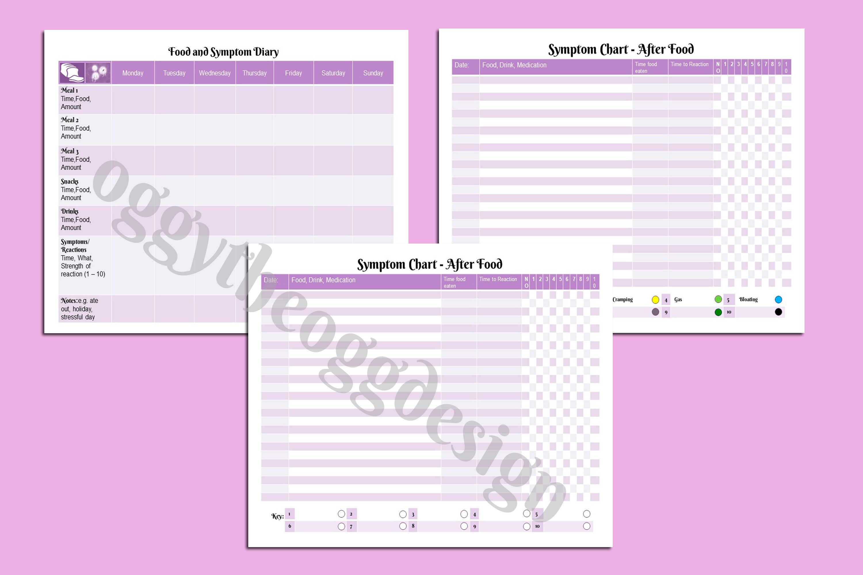 FOOD DIARY & Digestive Health Symptom Tracker. Plan and Track - Etsy UK