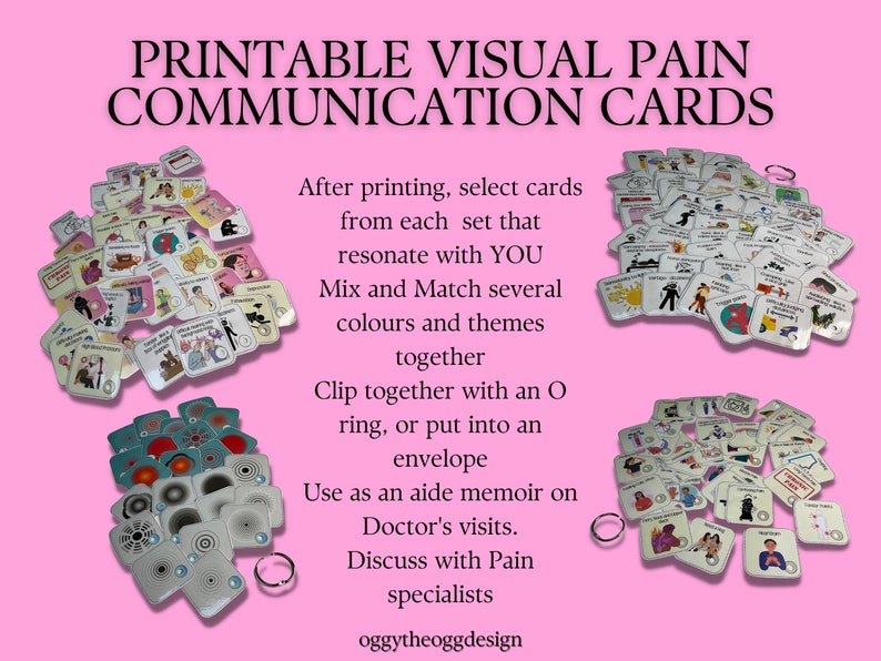 COMMUNICATION Cards for PAIN: Printable Pdfs for Chronic Pain - Etsy