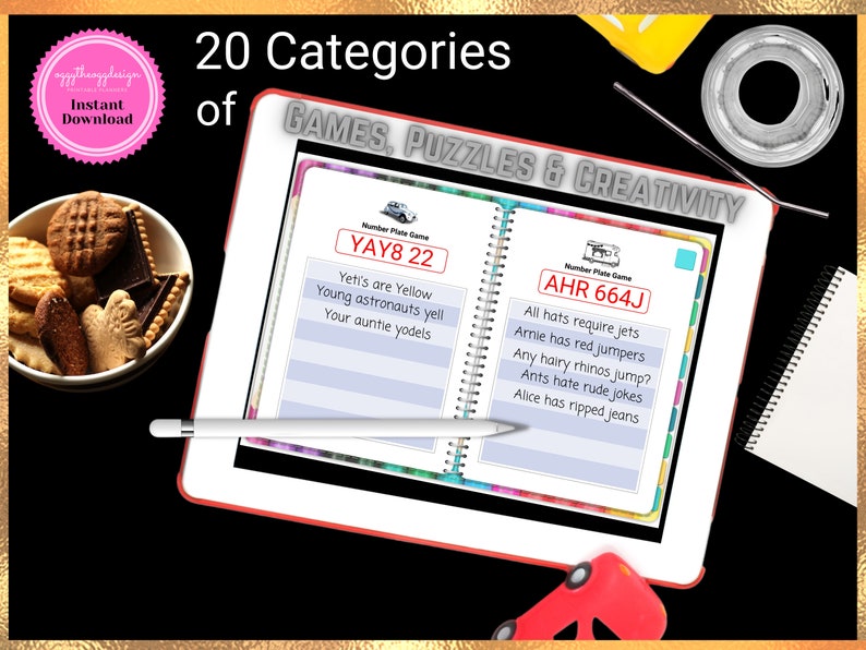 DIGITAL Kids Activity Book PRINTABLE Planner Pages. Ebook Children's ...