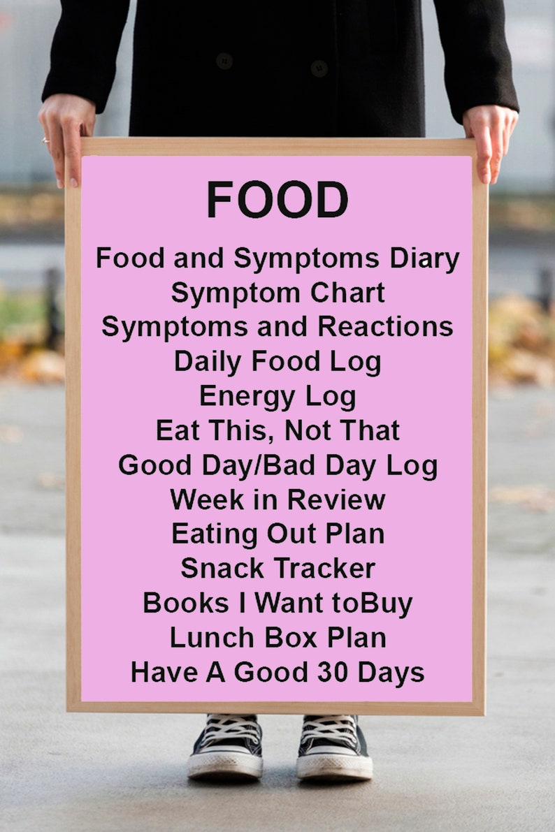 FOOD DIARY & Digestive Health Symptom Tracker. Plan and Track - Etsy UK