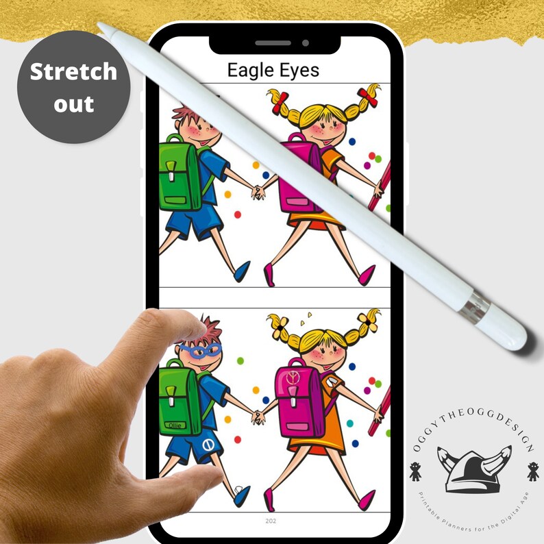 DIGITAL Kids Activity Book PRINTABLE Planner Pages. Ebook Children's ...