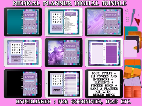 Notebook Digital Pink Health Notebook Digital Health Medical Notebook ...