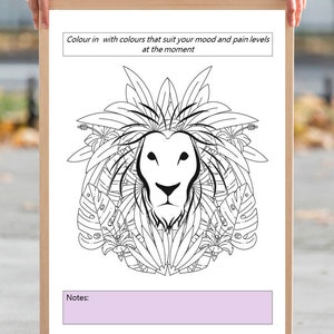 MOOD TRACKER Journal and Colouring Pages Instant Download Bullet ...