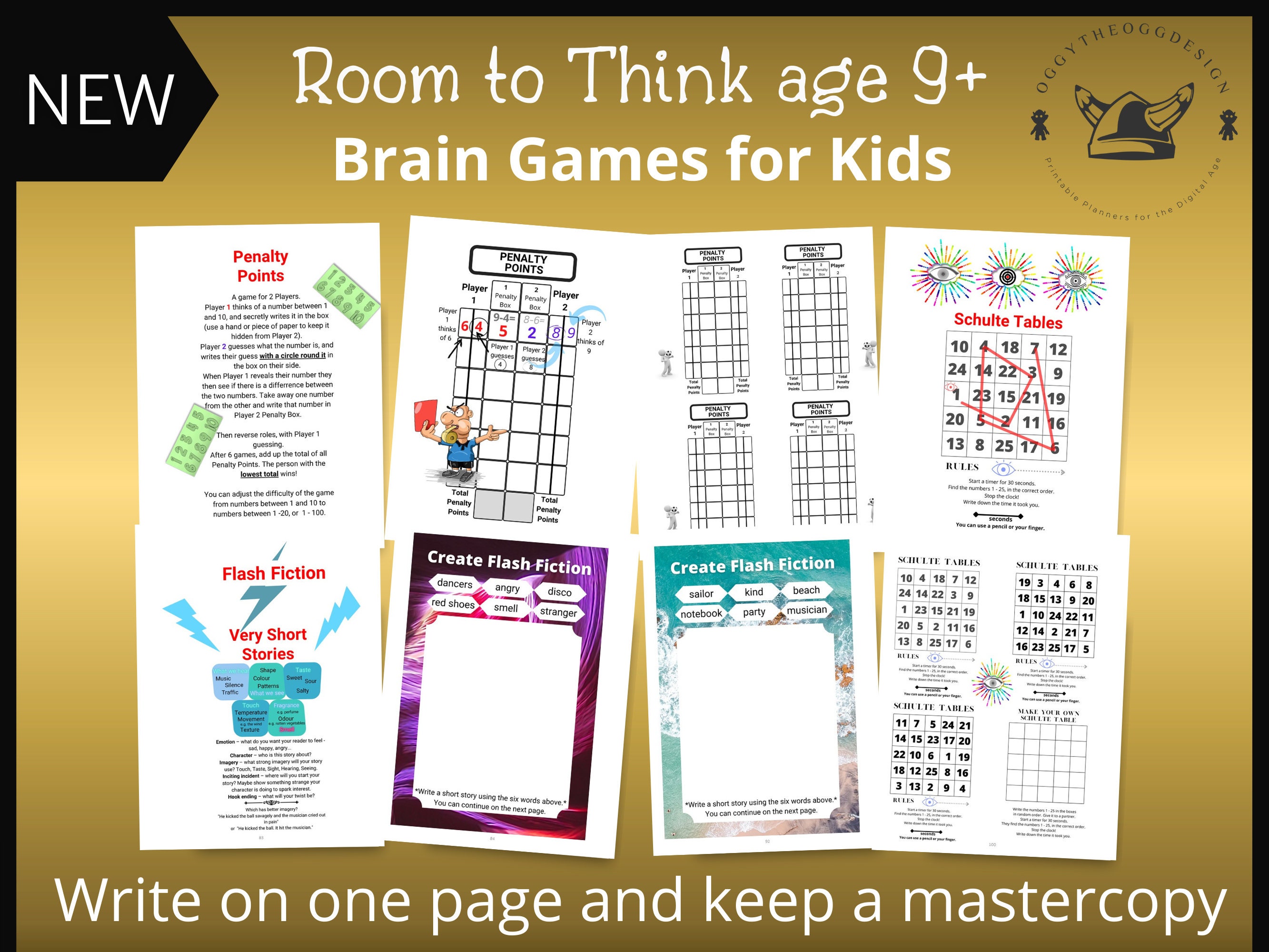 PRINTABLE Games for Kids 9+; Brain Games & Puzzles for Kids; Instant ...