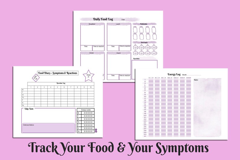 FOOD DIARY & Digestive Health Symptom Tracker. Plan and Track - Etsy UK