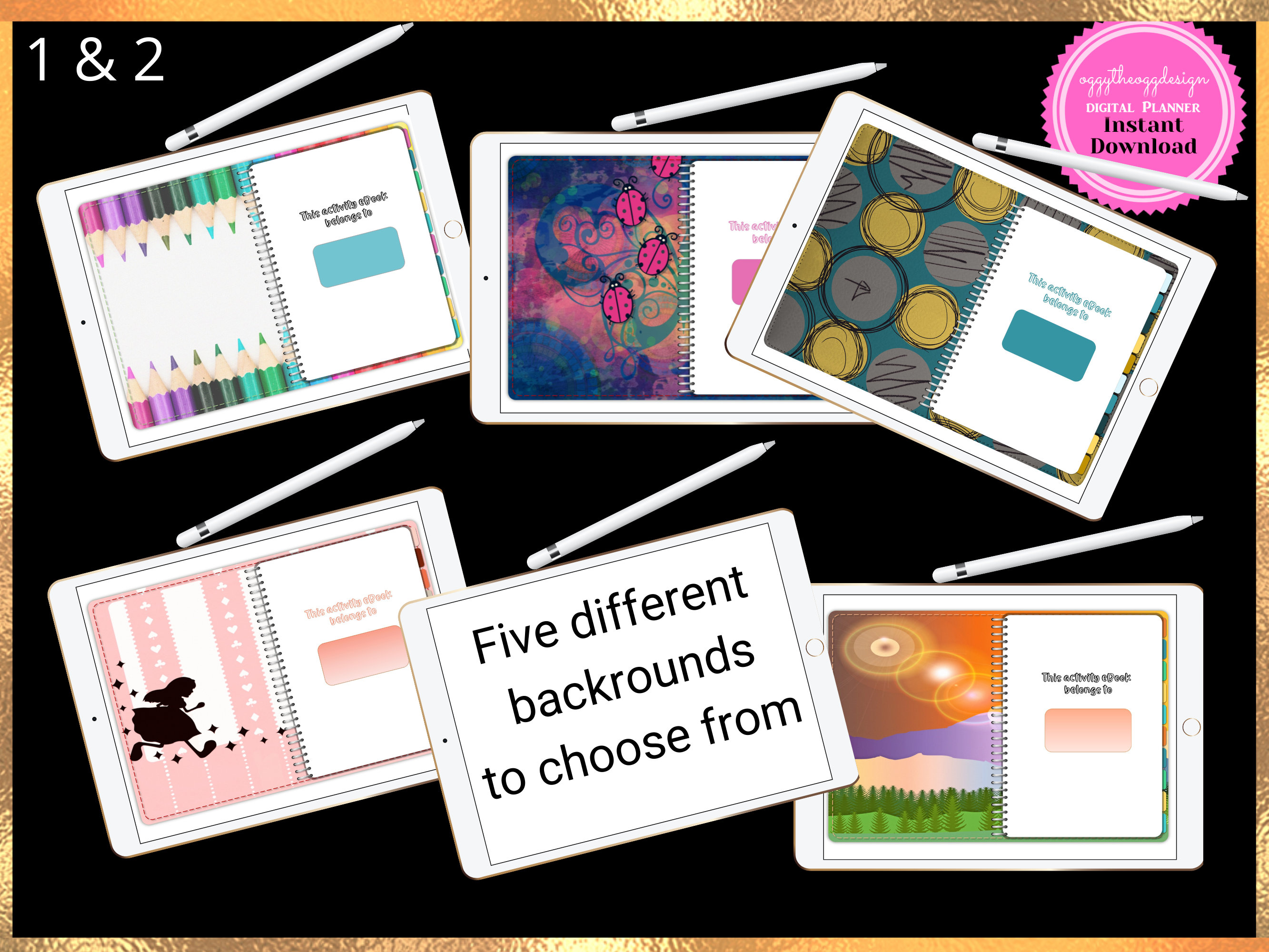 DIGITAL Kids Activity Book PRINTABLE Planner Pages. Ebook Children's ...