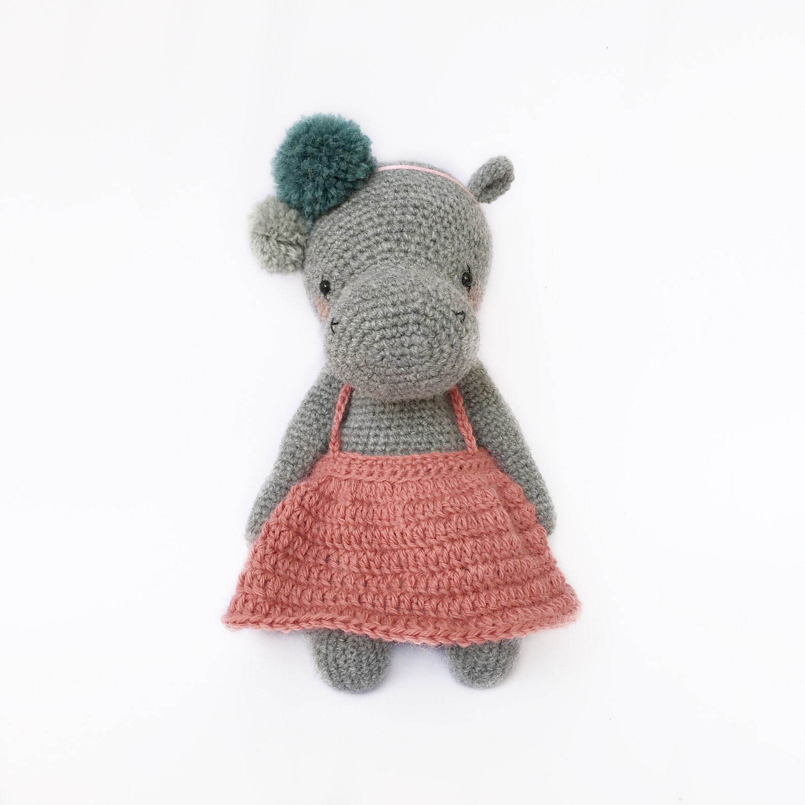 Ruby the Hippo Amigurumi Crochet PATTERN ONLY Handmade Hippo - Etsy