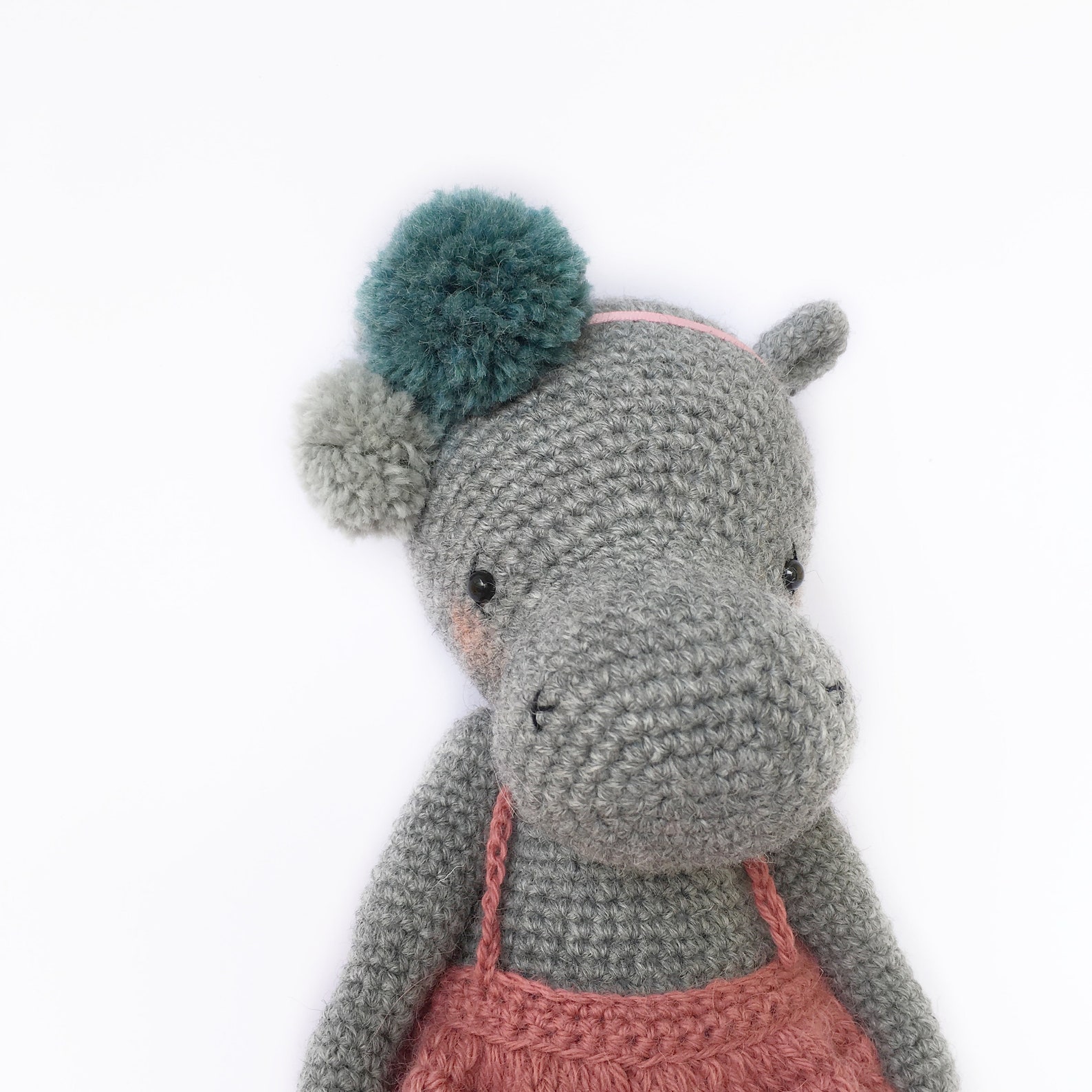Ruby the Hippo Amigurumi Crochet PATTERN ONLY Handmade Hippo - Etsy