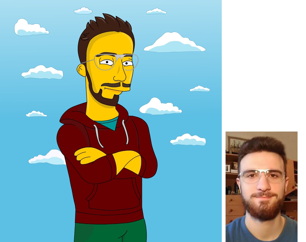 Custom Simpsons Portrait Custom Yellow Caricature Portrait | Etsy