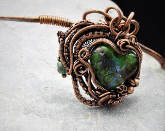 Wire Work Pendant - Etsy