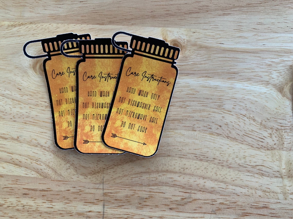 Water Bottle Care Instructions Card Print N' Cut Png/jpg Only - Etsy