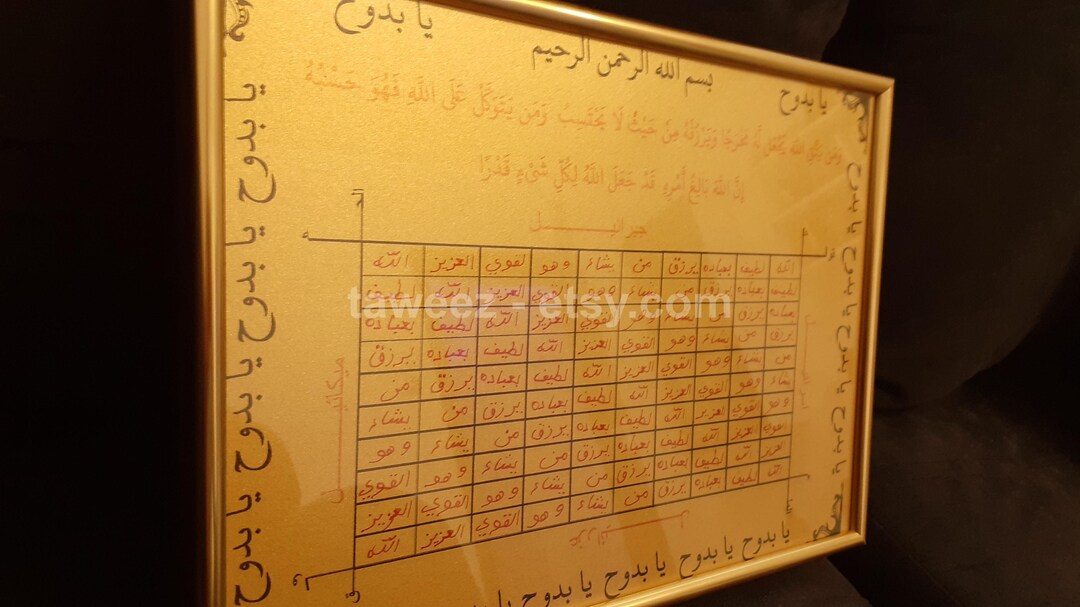 Islamic Taweez for Prosperity Wealth Livelihood | Sufi Talisman for Job ...