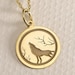 Gold Solid 14K Real Gold Wolf Pendant, Wolf Custom Necklace, Charm ...