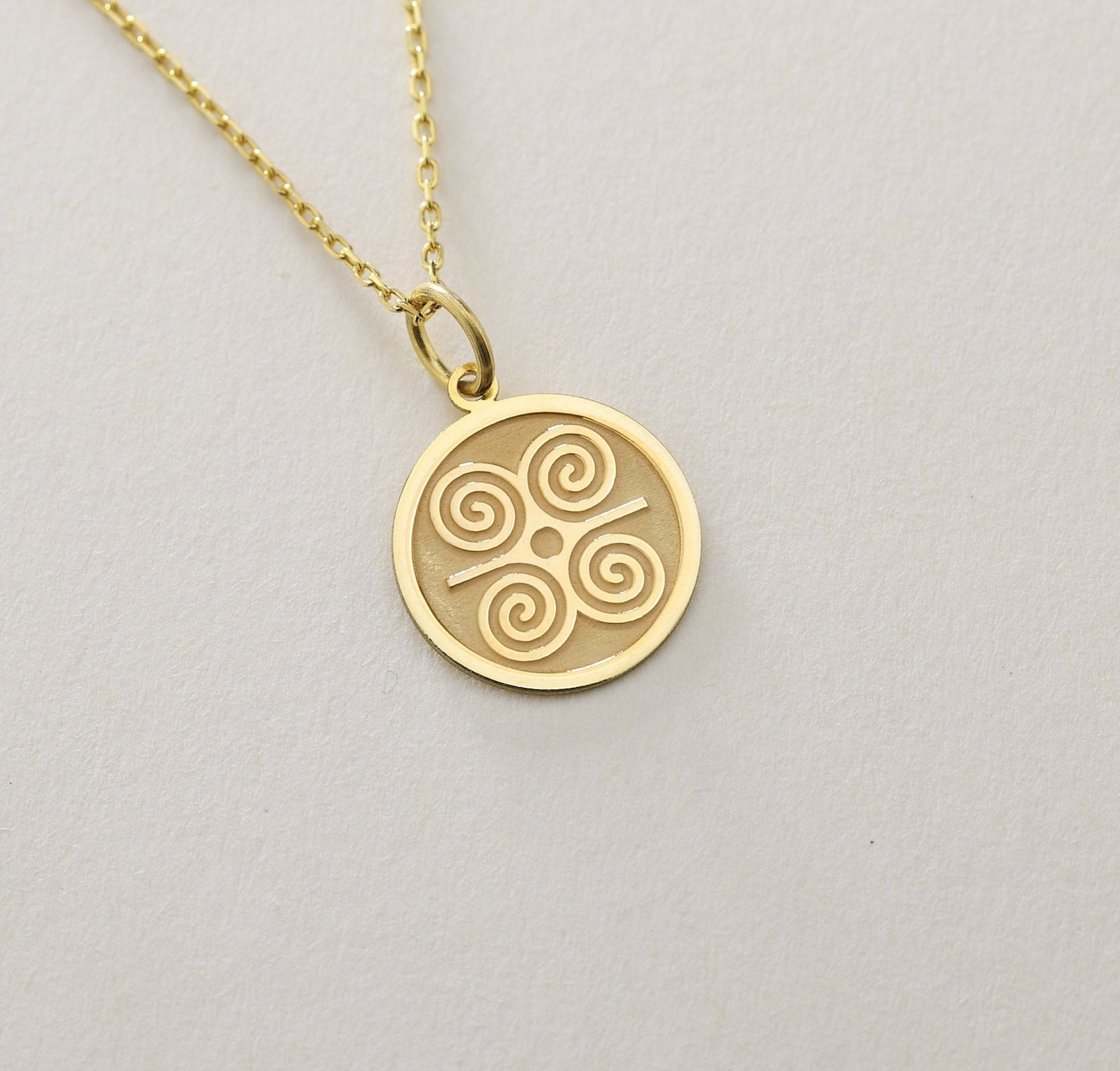 Real 14k Solid Gold Dwemminnen Necklace, Personalized Dwemminnen ...